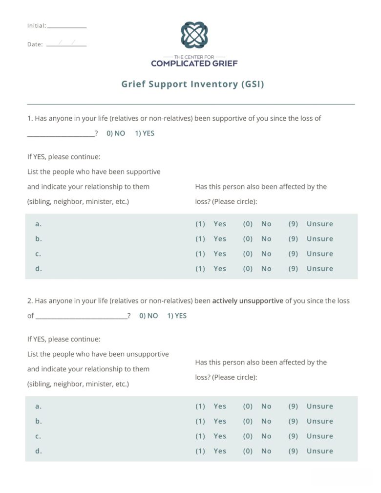 Assessment Instruments Archives - The Center for Prolonged Grief